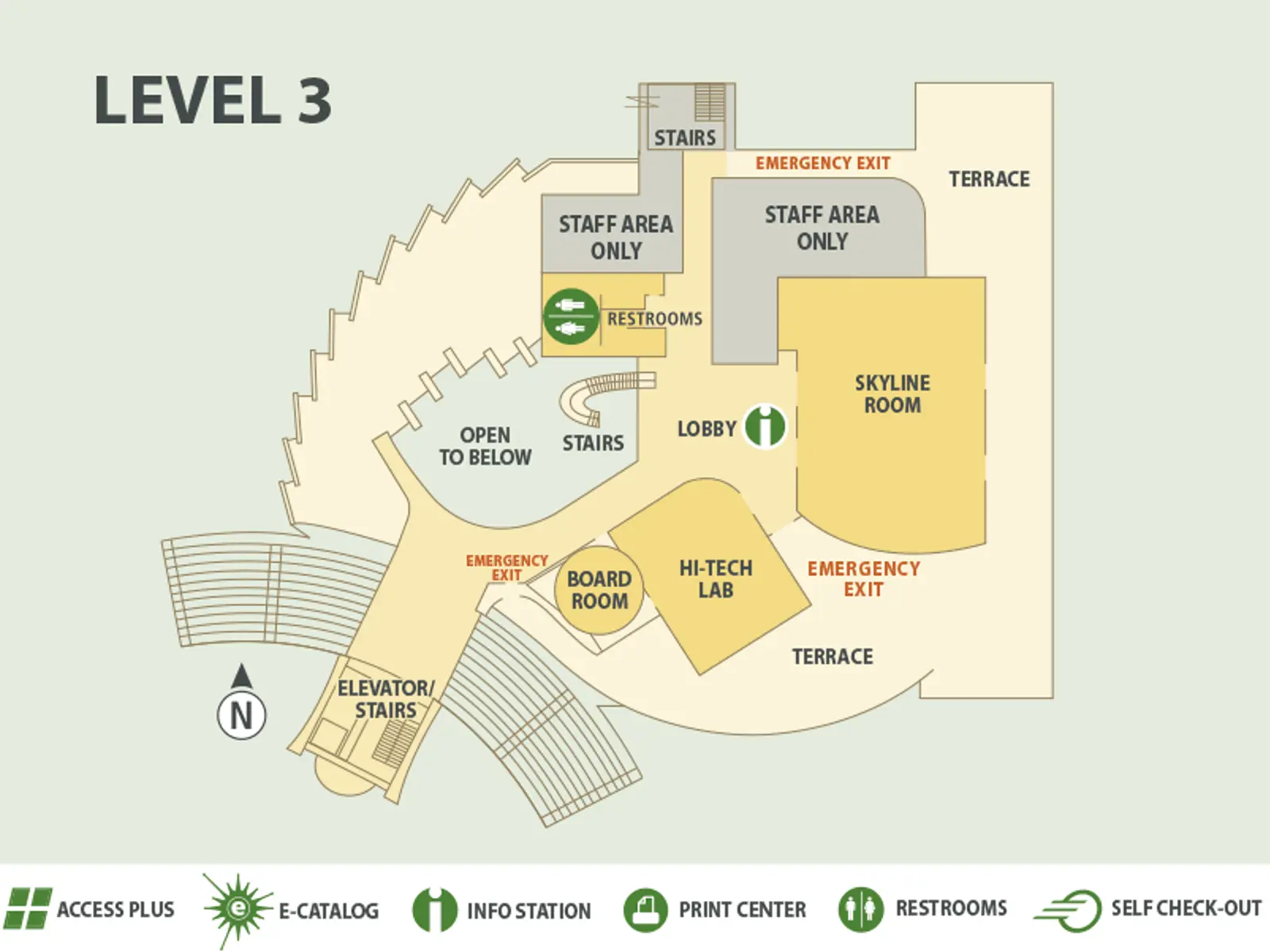 Conference Level Map | Cerritos Library