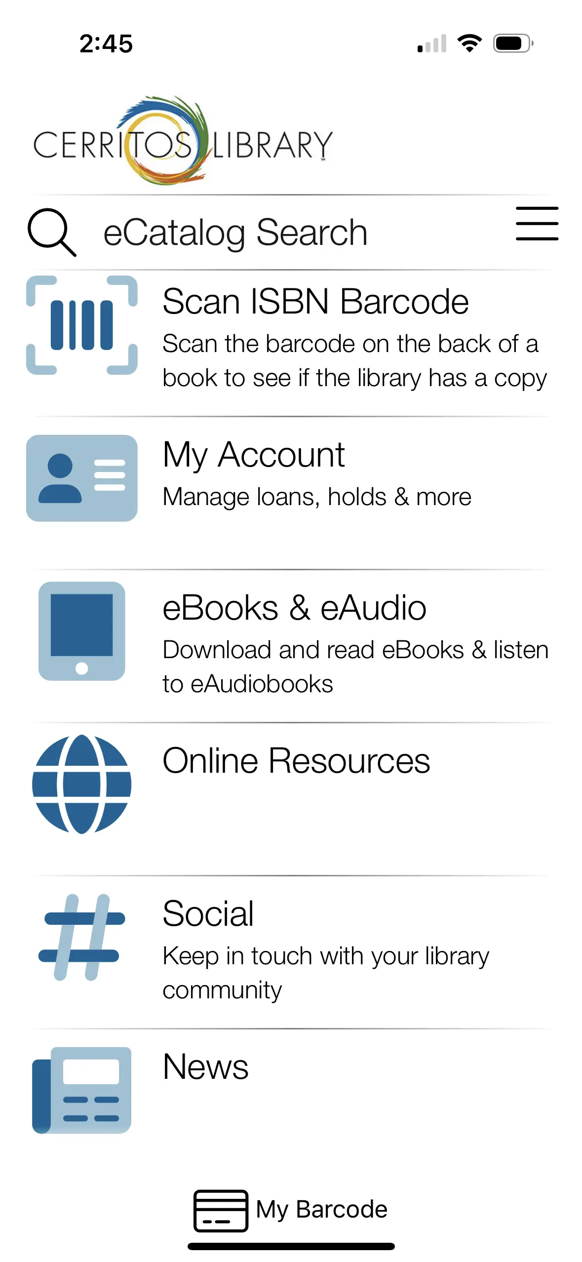 Mobile App | Cerritos Library